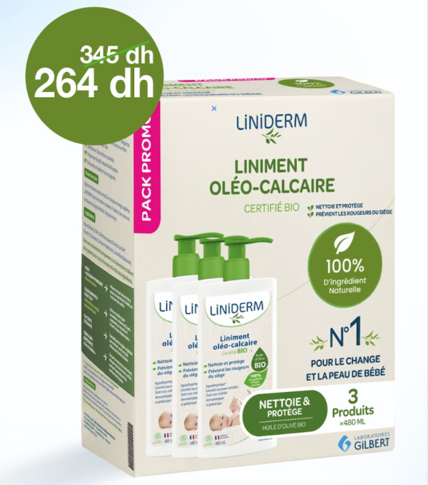 Pack de 3 Liniment avec pompe 480ml – Gilbert - Babylab